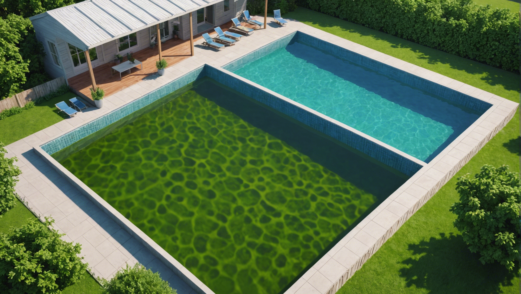 Comment se forment les algues dans une piscine